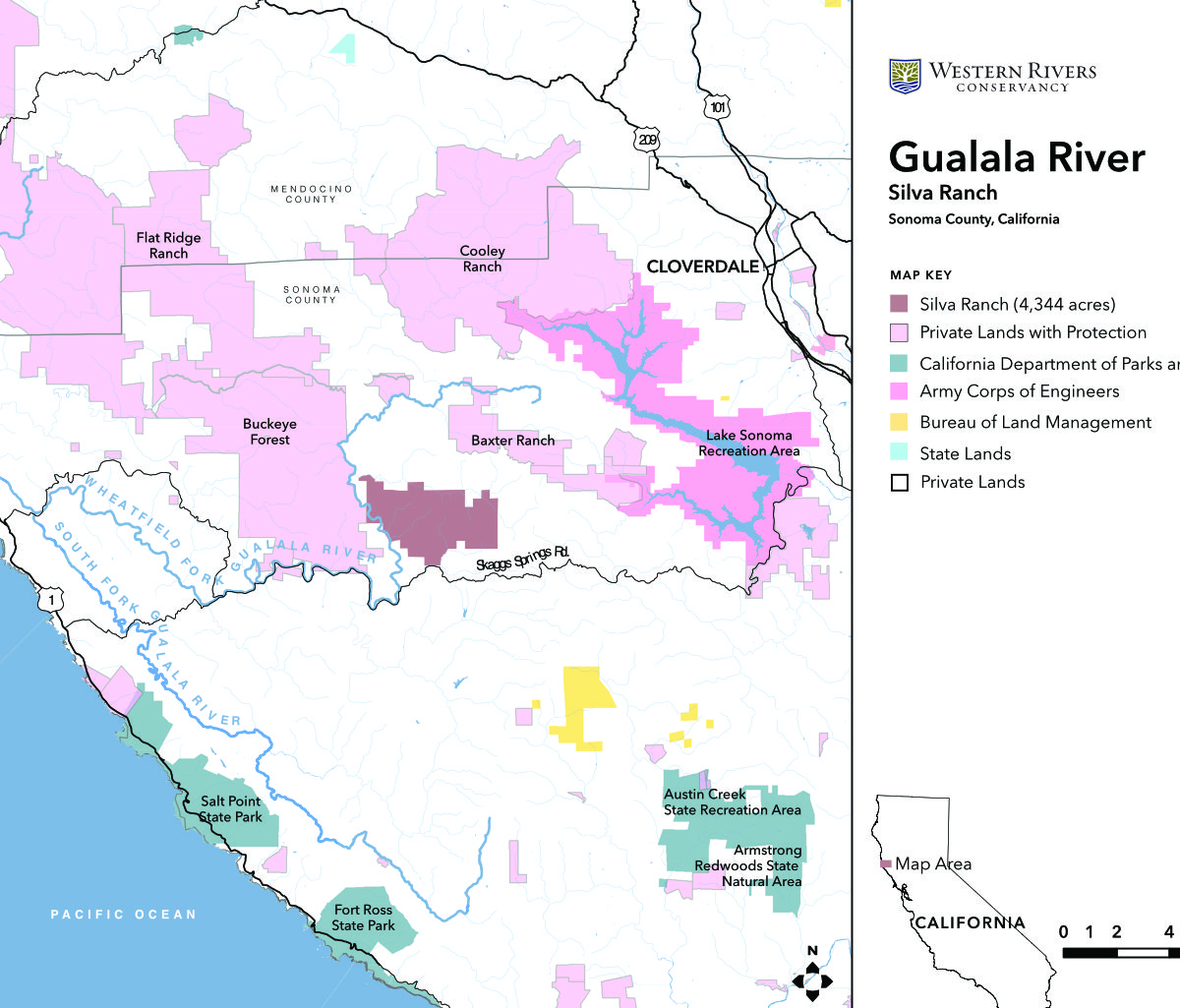 Silva Ranch protected by Conservation Easement – Friends of Gualala River